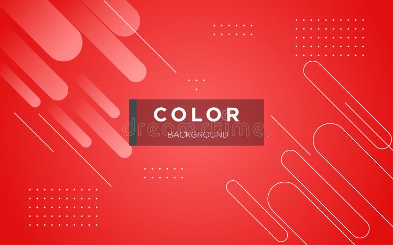 Minimal Red Gradient Abstract Geometric Fluid Dynamic Shape Composition ...