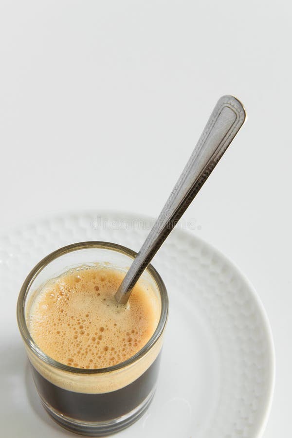 Minimal Refreshment Break for Two. Iced Coffee and Milk Cup Stock Photo ...