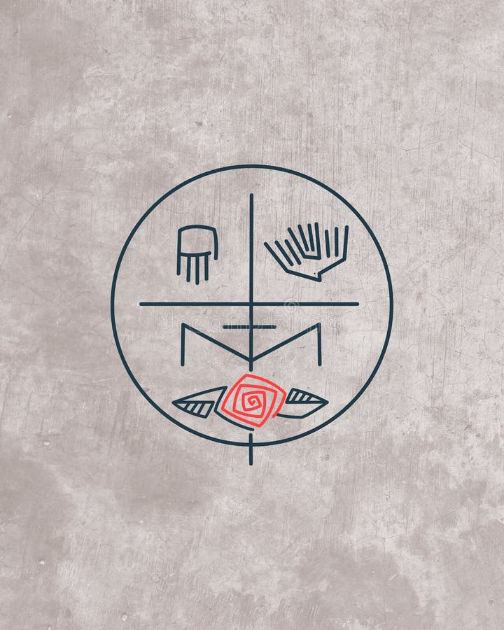 Minimal religious symbol stock illustration. Illustration of wings ...