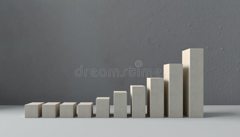 A Minimal Render of Cubes in Different Heights Forming a Visual ...