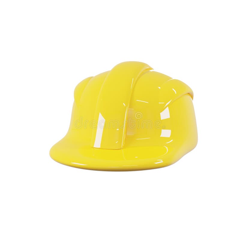 Minimal Safety Engineer Hat 3d Rendering Stock Photo - Illustration of ...