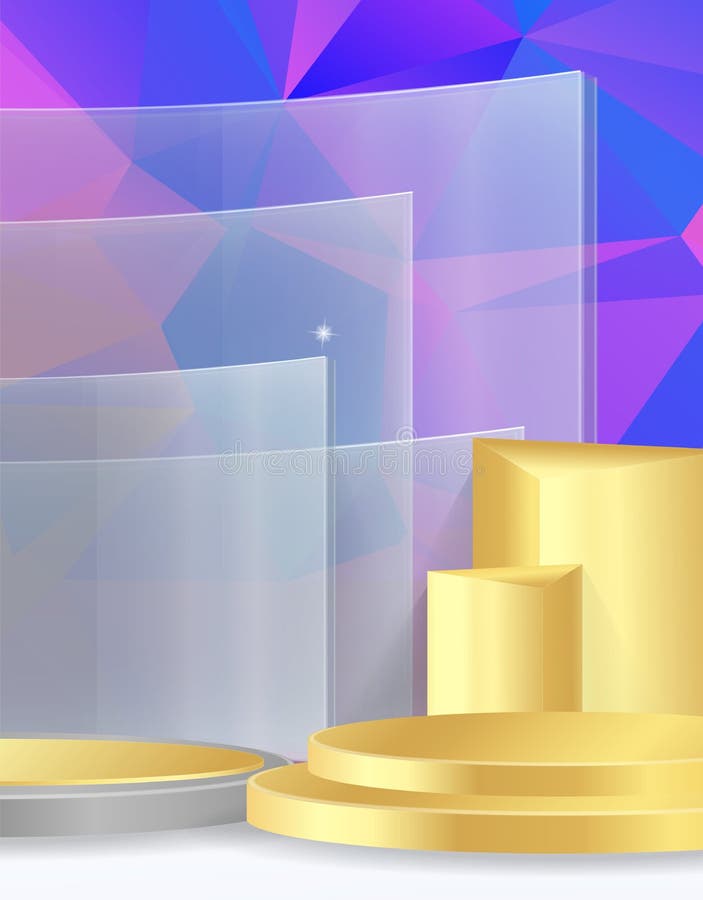 Minimal Scene with Podium and Abstract Background Scene Studio or ...