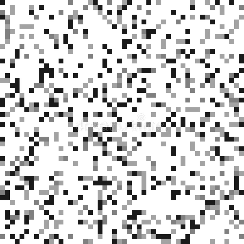 Minimal Seamless Pixelated Mosaic Pattern with Random Pixels. Re Stock ...