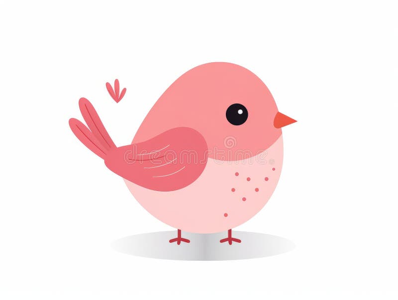 Minimal Simple Hand-Drawn Bird Illustration AI Generated Stock ...