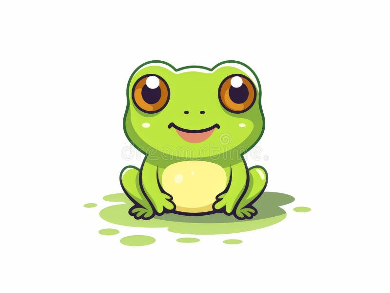 Minimal Simple Hand-Drawn Froglet Illustration AI Generated Stock Illustration - Illustration of ...