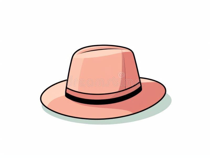 Minimal Simple Hand-Drawn Hat Illustration AI Generated Stock ...