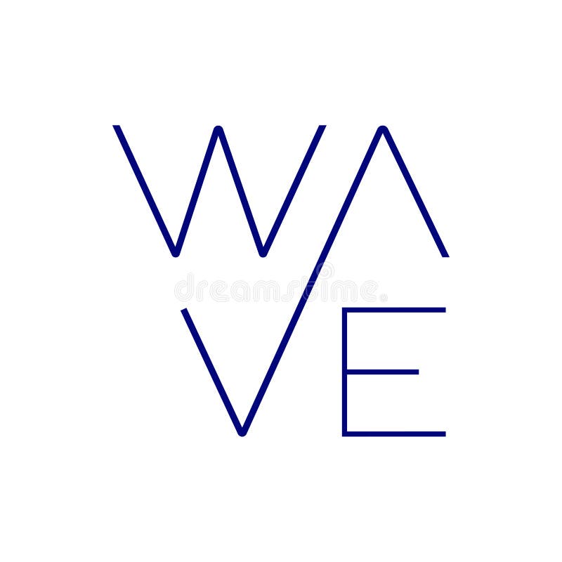 Minimal Simple W and Letter Shape Icon Illustration Stock Vector ...