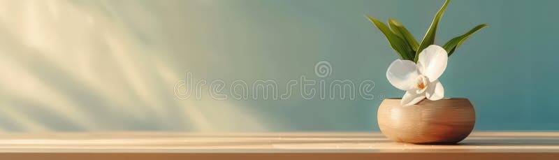 Minimal Wellness Center Reception Desk Single Orchid Stock Illustration ...