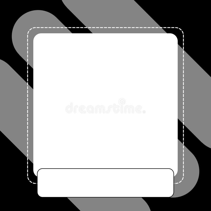 Minimal Square Frame Background Template â€ Simple Geometric Border ...