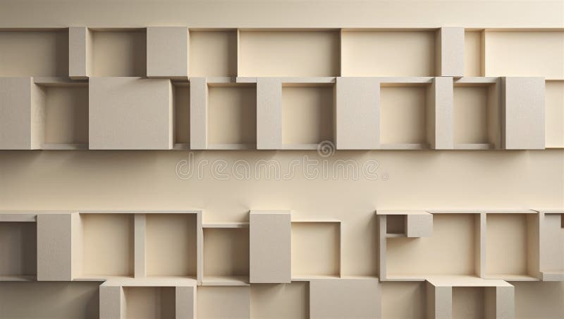 Minimal Square Texture in Faint Tones Forming Structured Layout Over Cream Background Stock ...