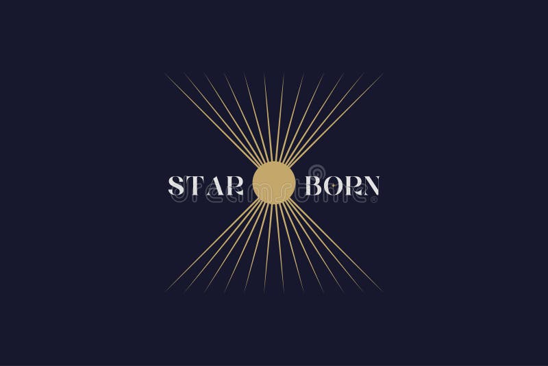 Minimal Star Logo, Star Emblem, Celestial Logotype, Space, Universe ...