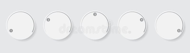Minimal 5 Step Circular Speed Progress Infographic Elements Stock ...
