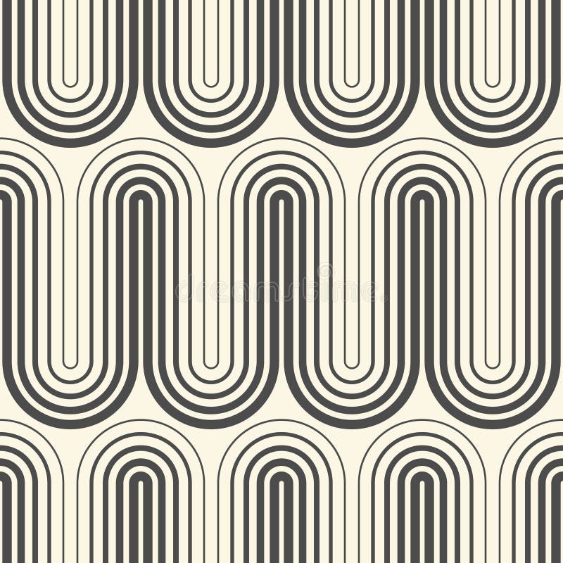 Minimal Stripe Graphic Design. Seamless Disco Pattern Stock Vector ...