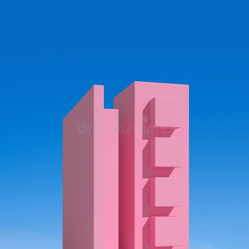 Building : Shade and Shadow Stock Illustration - Illustration of facade ...