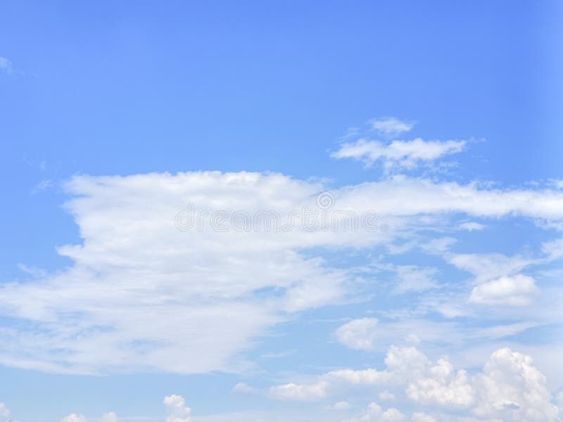 Minimal Style Background Image, Clear Sky with Few Floating Clouds ...