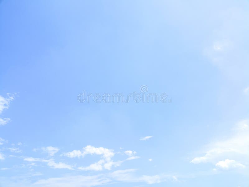 Minimal Style Background Image, Clear Sky with Few Floating Clouds ...
