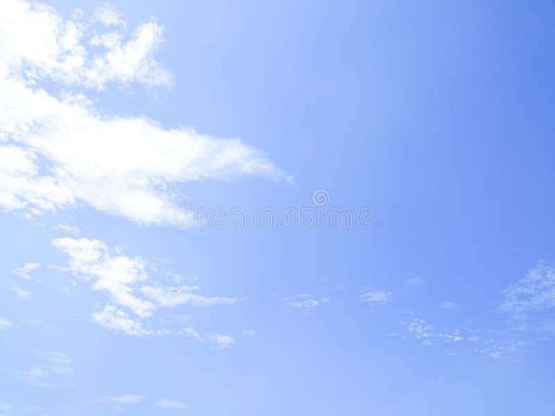 Minimal Style Background Image, Clear Sky with Few Floating Clouds ...