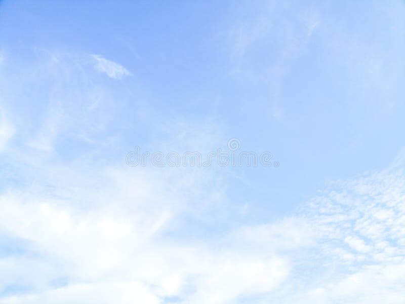 Minimal Style Background Image, Clear Sky with Few Floating Clouds ...