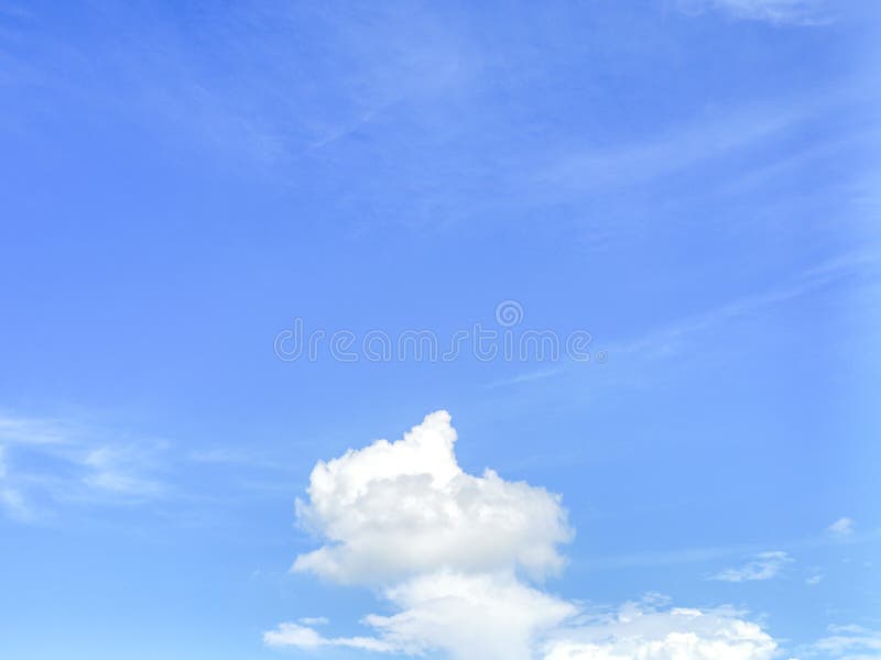 Minimal Style Background Image, Clear Sky with Few Floating Clouds ...