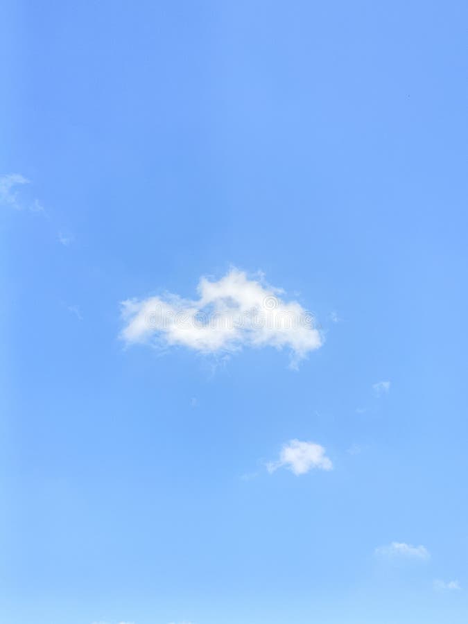 Minimal Style Background Image, Clear Sky with Few Floating Clouds ...