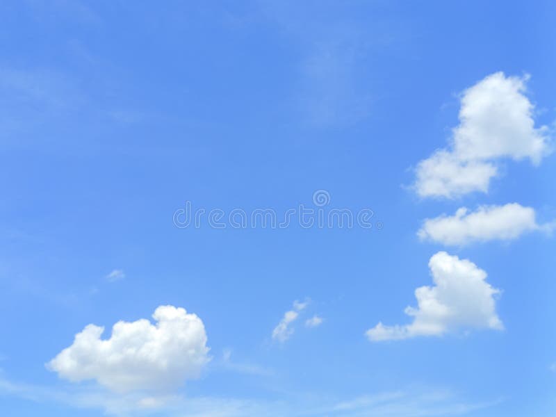 Minimal Style Background Image, Clear Sky with Few Floating Clouds ...