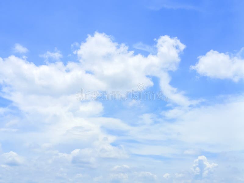Minimal Style Background Image, Clear Sky with Few Floating Clouds ...