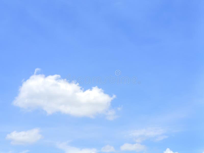 Minimal Style Background Image, Clear Sky with Few Floating Clouds ...