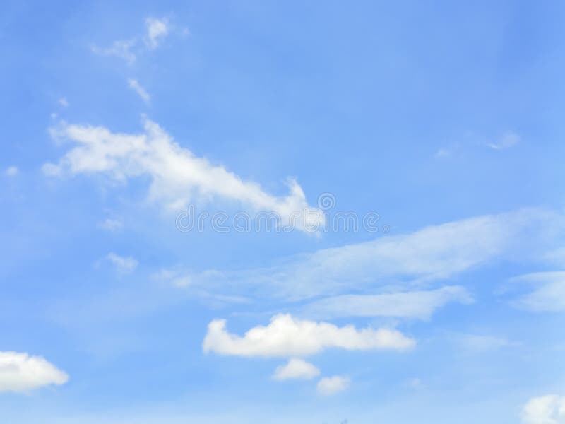 Minimal Style Background Image, Clear Sky with Few Floating Clouds ...