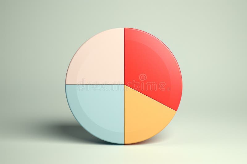 Minimal Style Business Pie Chart AI Generated Stock Illustration ...