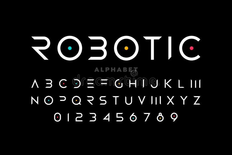 Minimal Style Font, Minimalistic Alphabet Stock Vector - Illustration ...