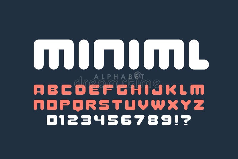 Minimal style font design stock vector. Illustration of logo - 224510974