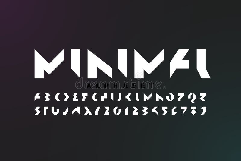 Minimal style font design stock vector. Illustration of element - 231941244