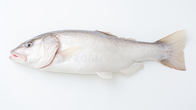 Minimal Style Image of Cod on a White Background AI Generated Stock ...