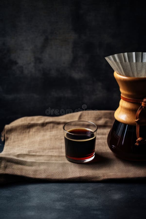 Minimal Style Pour Over Coffee on Table Top AI Generated Stock ...