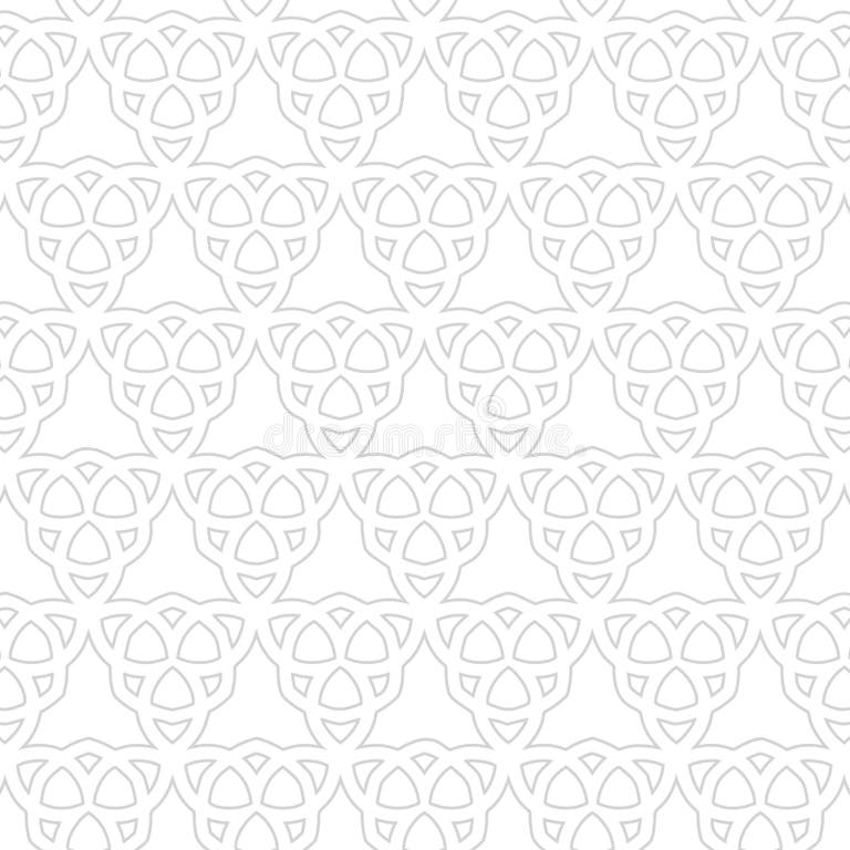 Minimal Subtle Motif Pattern White Background Design Stock Illustration ...