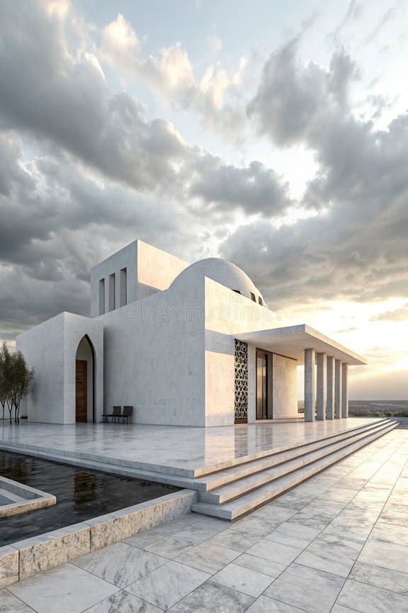 Minimal and Surreal Architecture Stock Image - Image of minimalism ...