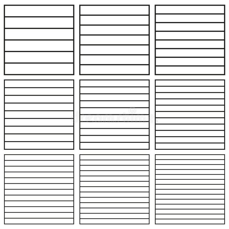 Minimal Table Layout. Grid Vector Pattern. Straight Black Lines. Simple ...