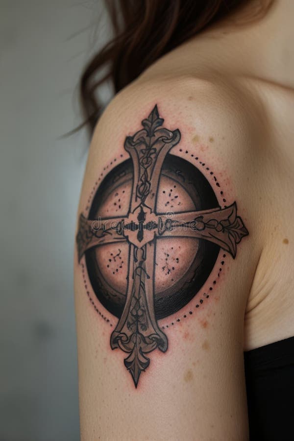 A Minimal Tattoo Idea Based on Cross Mark Stock Illustration ...