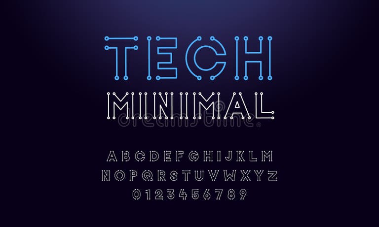 Circuit Font Stock Illustrations – 8,064 Circuit Font Stock ...