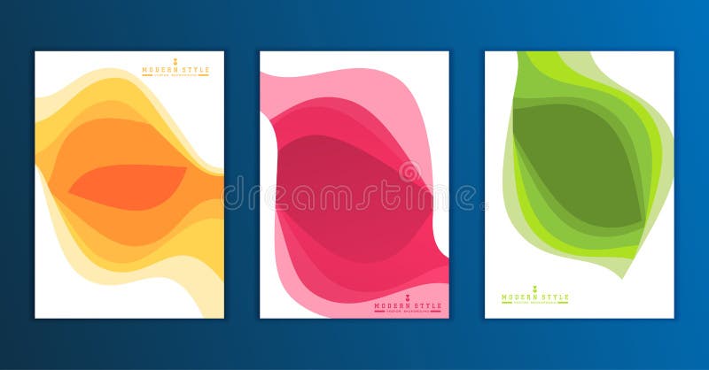 Minimal Template Design for Branding, Advertising with Abstract Shapes ...