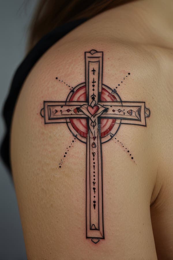 A Minimal Tattoo Idea Based on Cross Mark Stock Illustration ...