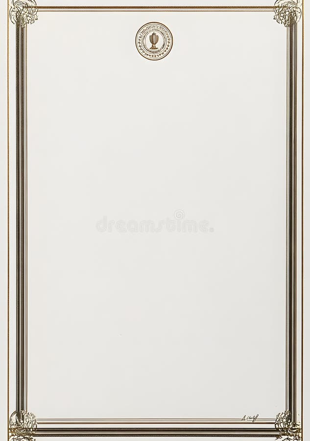 Minimal Thin Decorative Poster Border with Clean Layout Design Stock ...