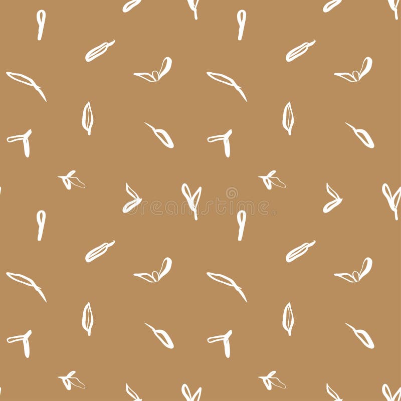 Seamless Thyme Pattern with Hand Drawn Leaves for Fabric Packaging and Kitchen Decor Stock ...