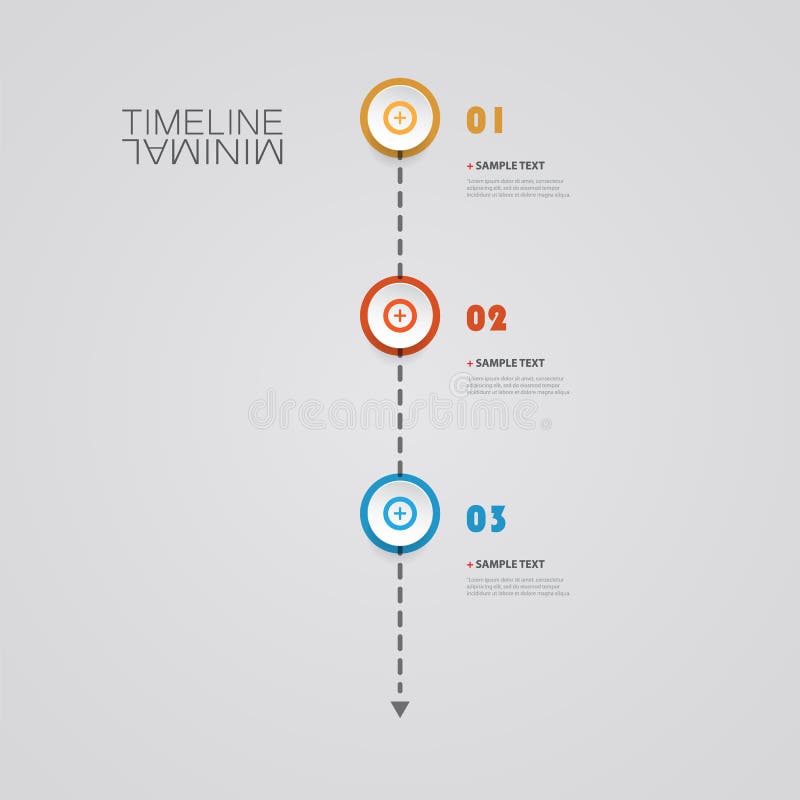 Minimal Timeline Design - Infographic Elements with Icons Stock Vector ...