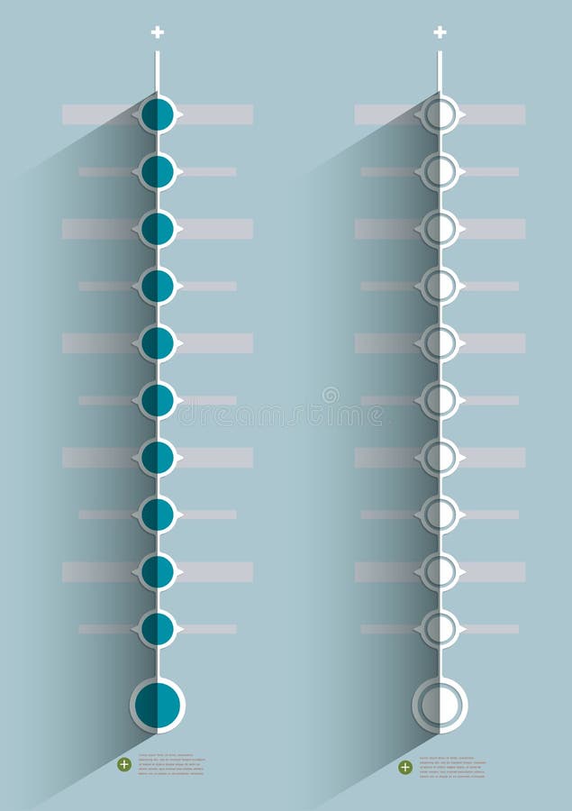 Minimal Timeline Design - Infographic Elements with Linear Icons Stock ...