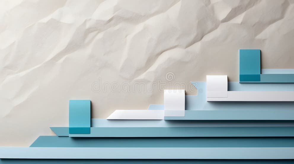 Minimal Timeline Presentation Layout with Arrow Segments and Soft Paper ...