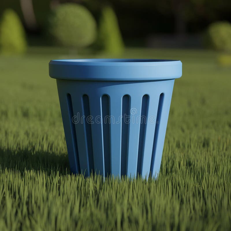 Minimal Trash Bin Icon Illustration Stock Illustration - Illustration ...