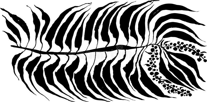 Minimal Tropical Leaf and Berry Pattern Stock Vector - Illustration of ...