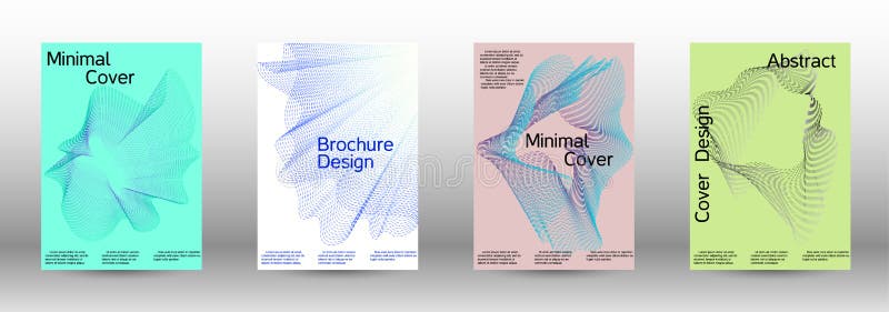 Minimal Vector Cover Design with Linear Waves. Stock Vector ...