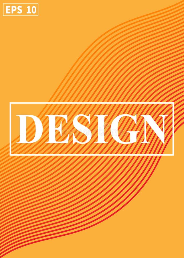 Bright Modern Abstract Orange Gradient Background Stock Illustration ...